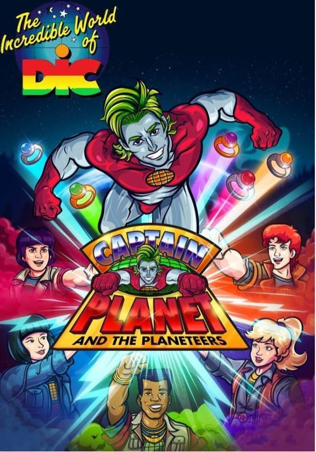 Captain Planet & the Planeteers Animated Series - Etsy