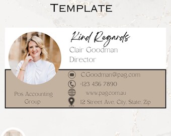 Email Signature, Simple Signature, Signature Template, Professional ...