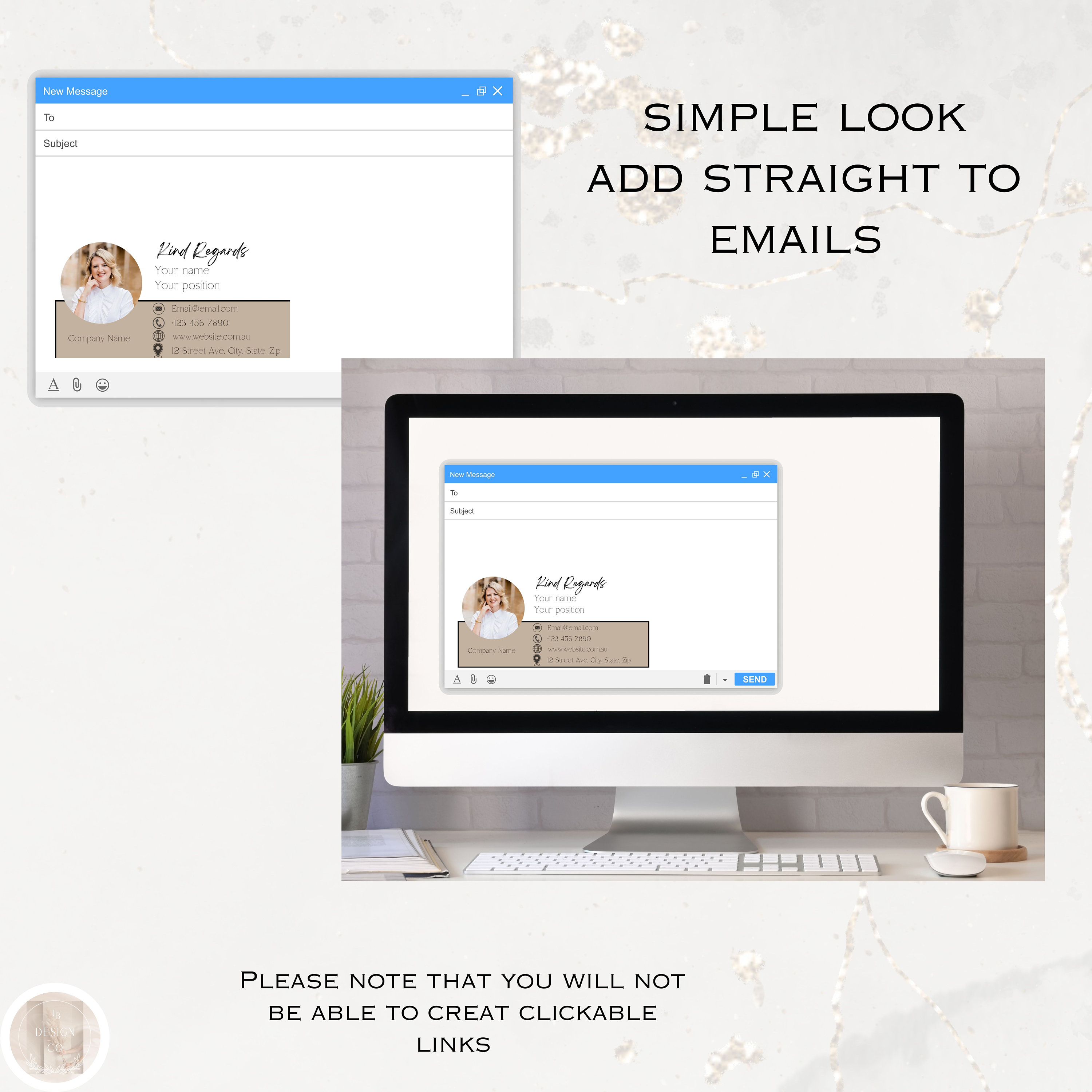 Email Signature Template - Etsy