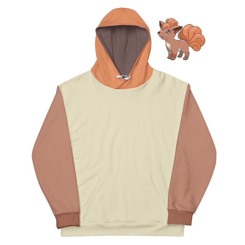 Vulpix Pokémon 0037 Inspired Color Palette Unisex Hoodie - Etsy