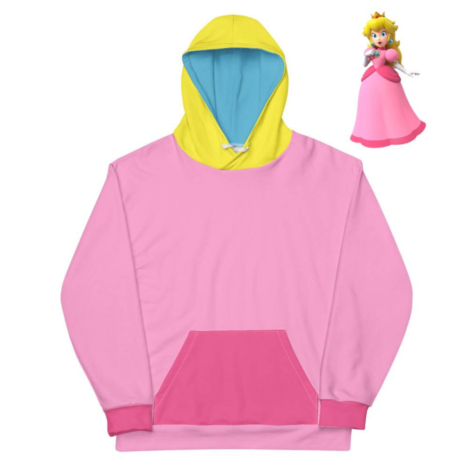 Princess Peach Super Mario Inspired Color Palette Unisex Hoodie XS to ...