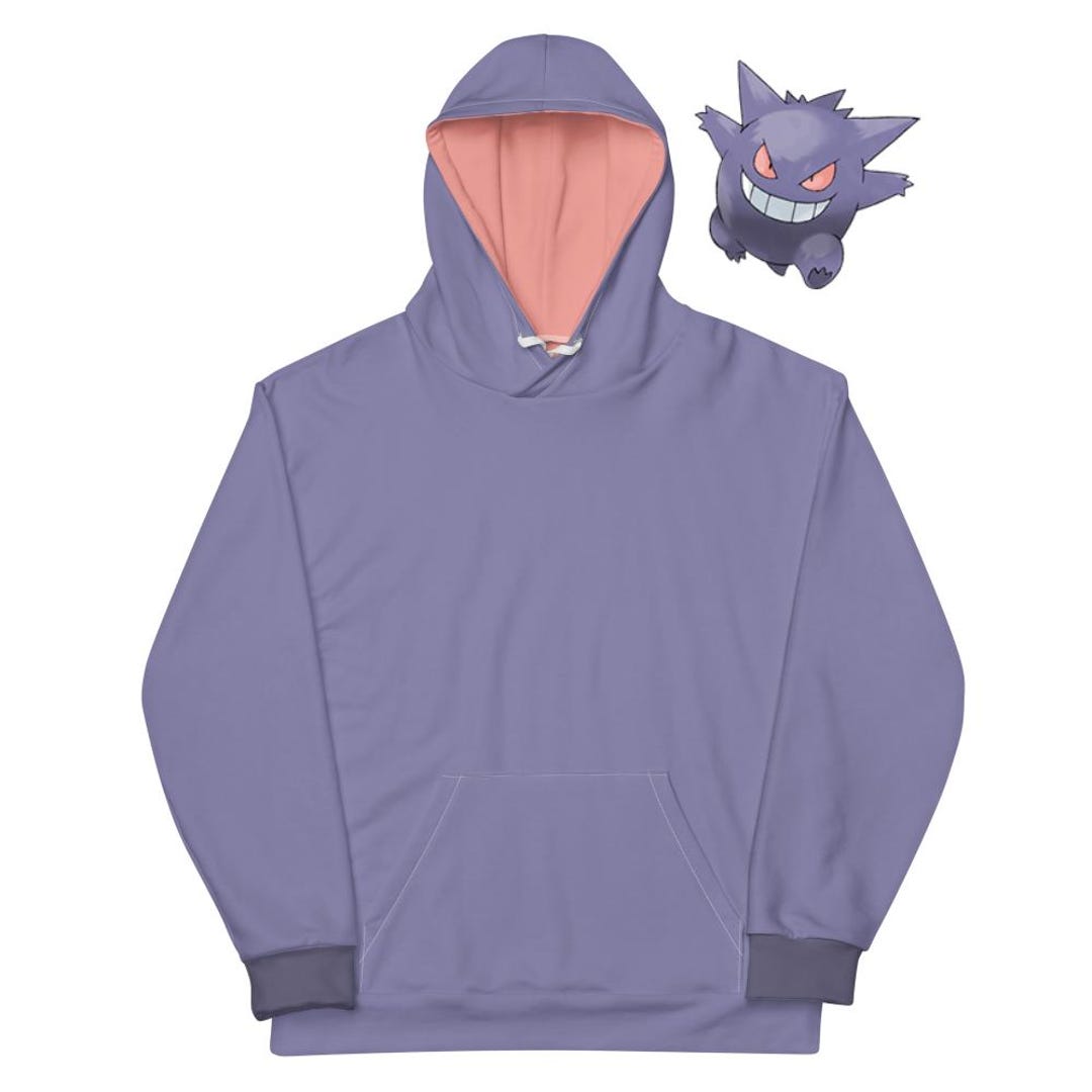 Gengar Pokemon 0094 Inspired Color Palette Unisex Hoodie - Etsy