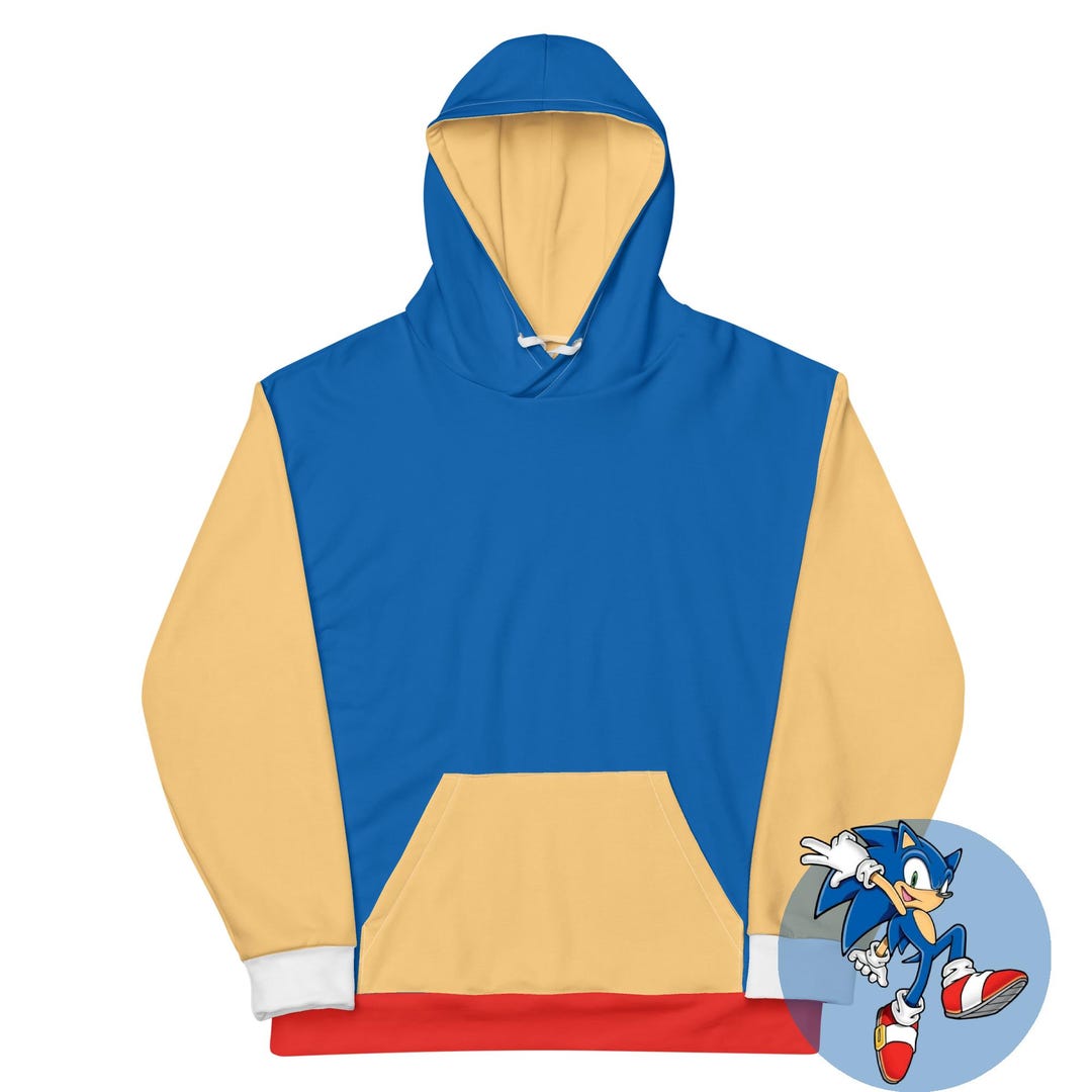 Sonic the Hedgehog Inspired Color Palette Unisex Hoodie - Etsy