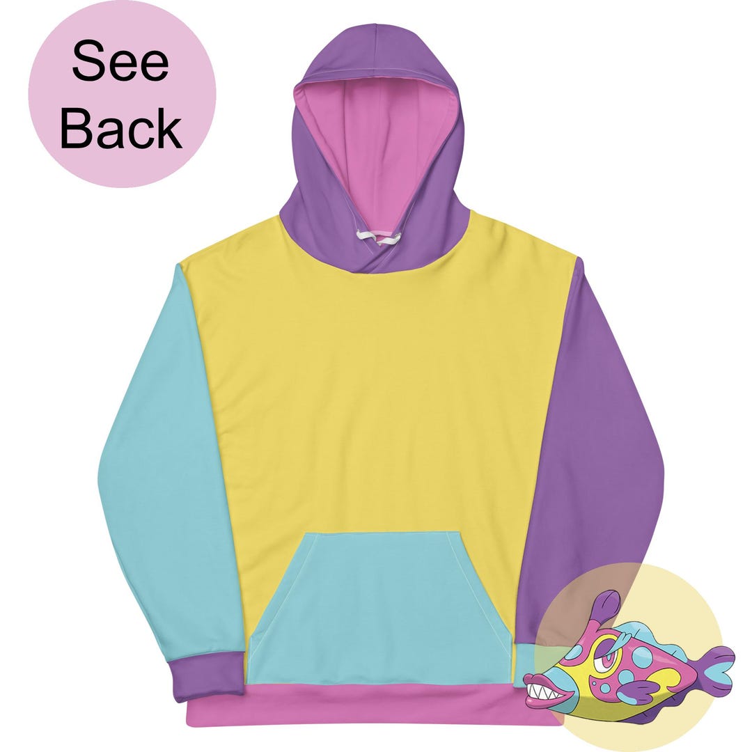 Bruxish Pokemon #0779 Inspired Color Palette Unisex Hoodie - Etsy