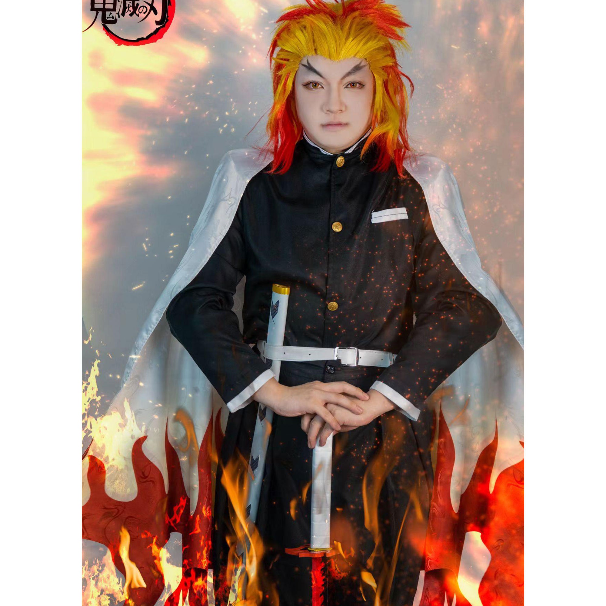 Rengoku Kyoujurou Cosplay Costume Japanese Anime Costume Full Set With ...