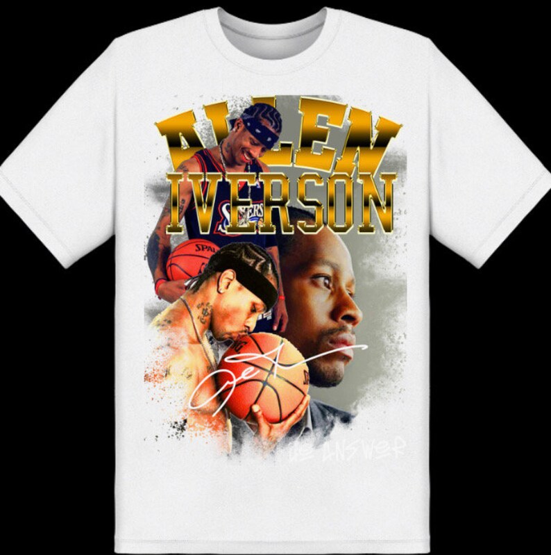 Allen Iverson Vintage Custom Shirt - Etsy