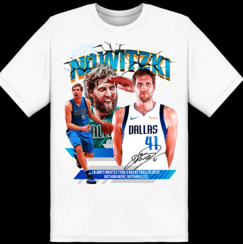 Dirk Nowitzki Vintage Custom Shirt - Etsy