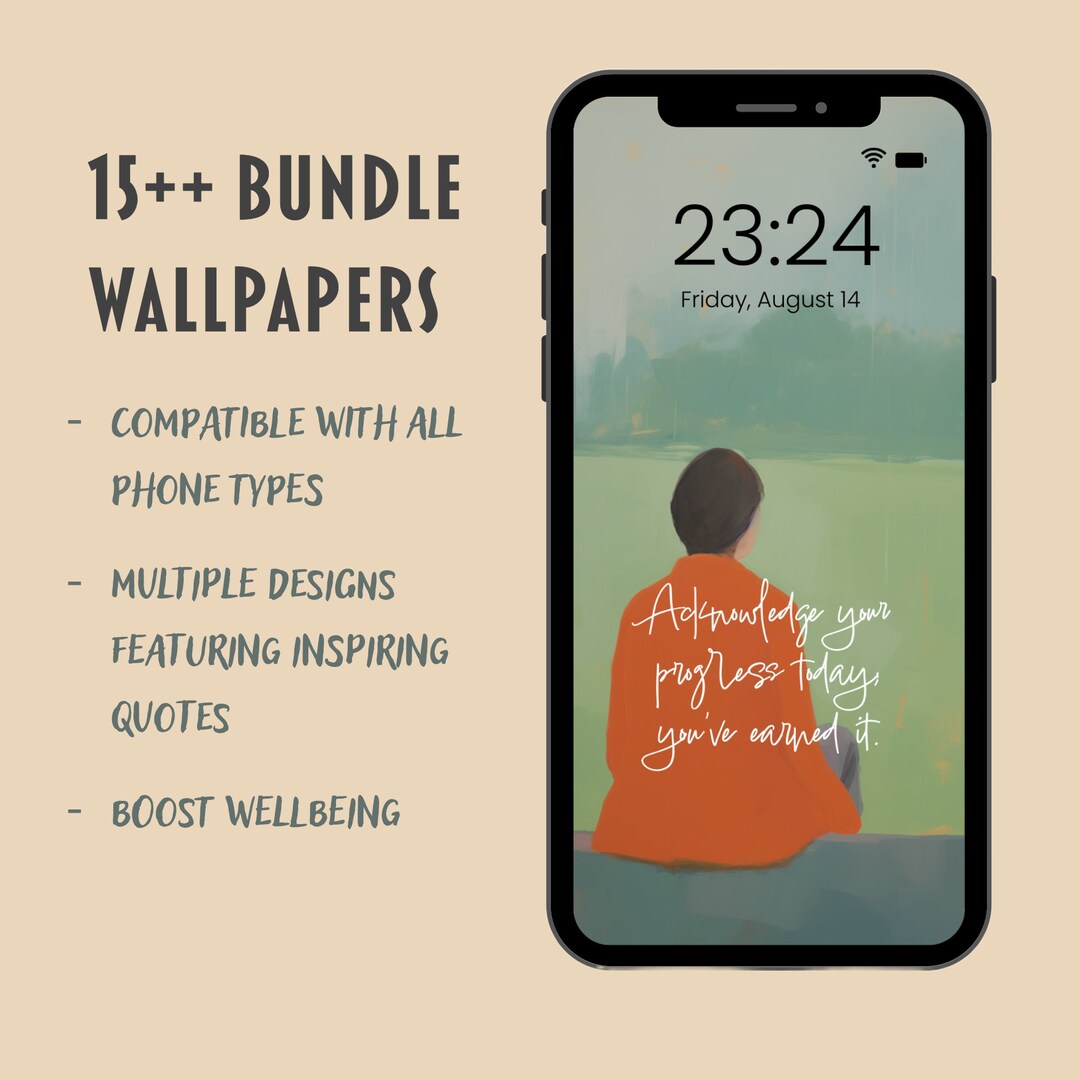 Mental Health iPhone Background, Positive Quote Phone Wallpaper, Art ...