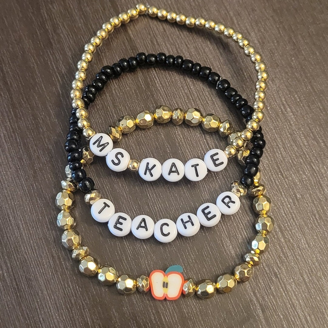 Teacher Bracelets / Teacher Appreciation / End of the Year Gift - Etsy