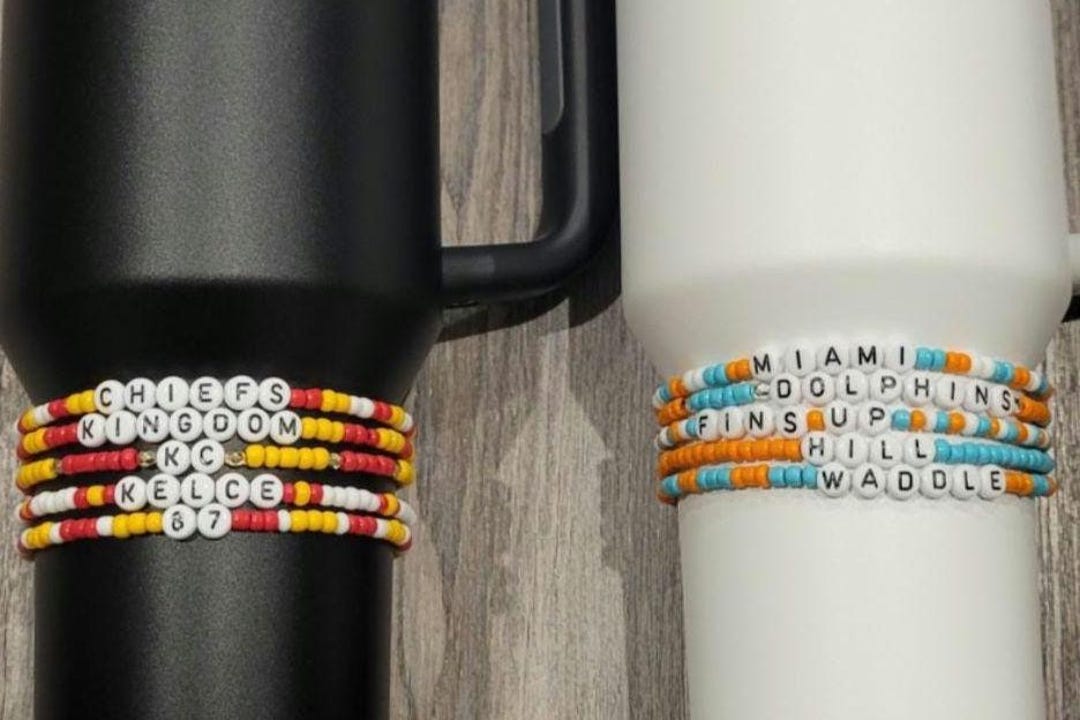Football Stanley Cup Accessories / Bracelets - Etsy