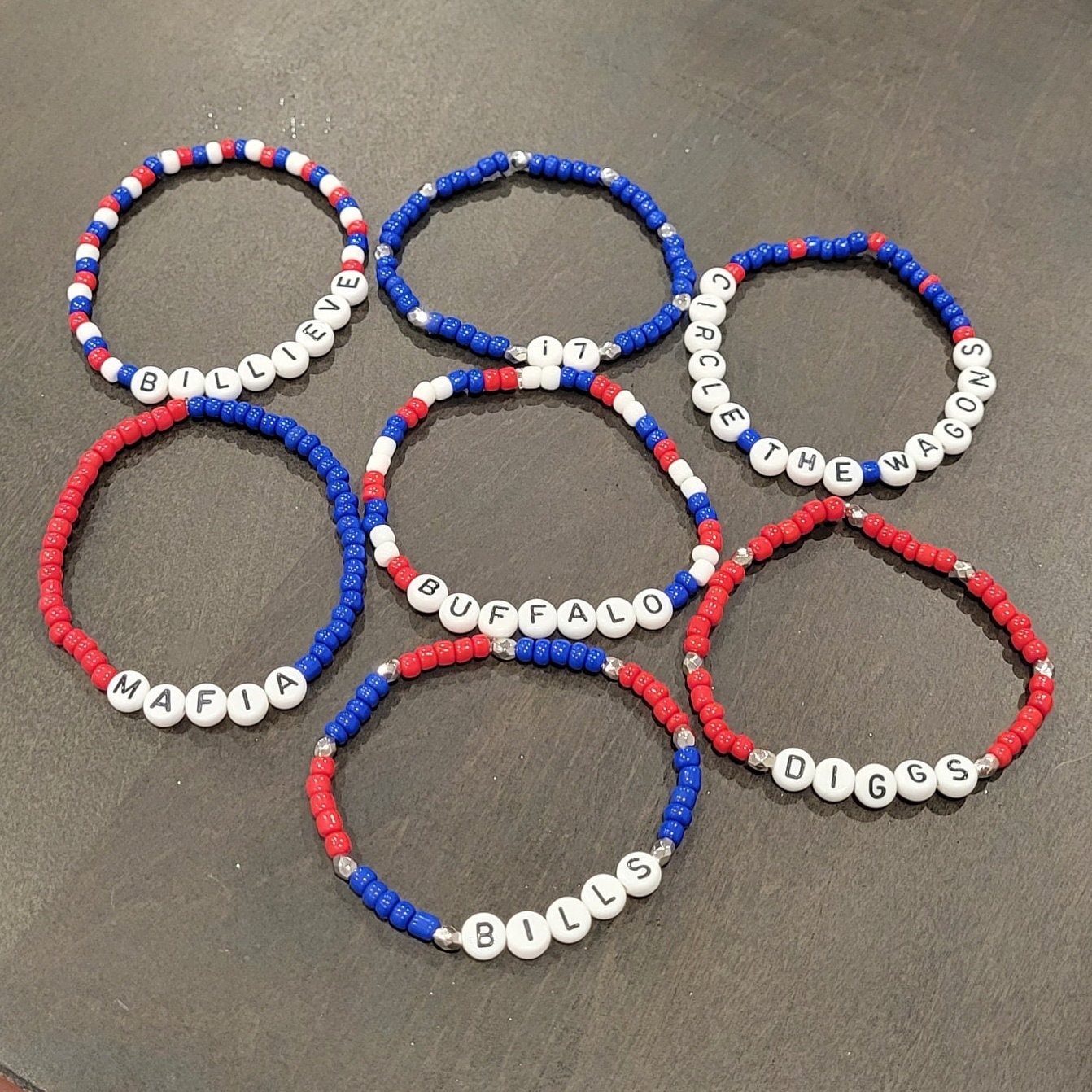 Buffalo Bills Friendship Bracelets - Etsy