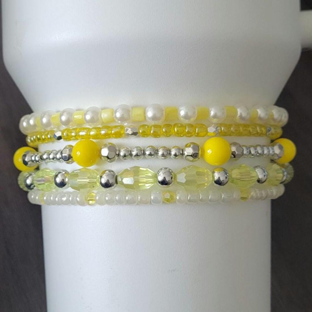 Yellow Stanley Cup Accessories /pomelo/ Lemonade Boot Bracelets for ...