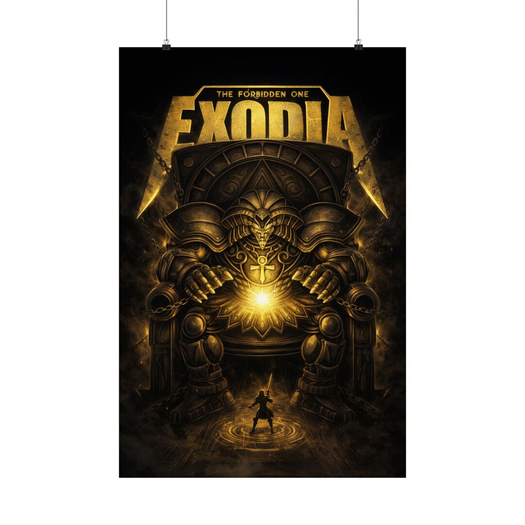 Exodia Artwork Matte Vertical Poster | Fantasy Monster, Golden Shrine ...
