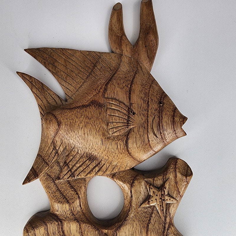 Wood Angel Fish - Etsy