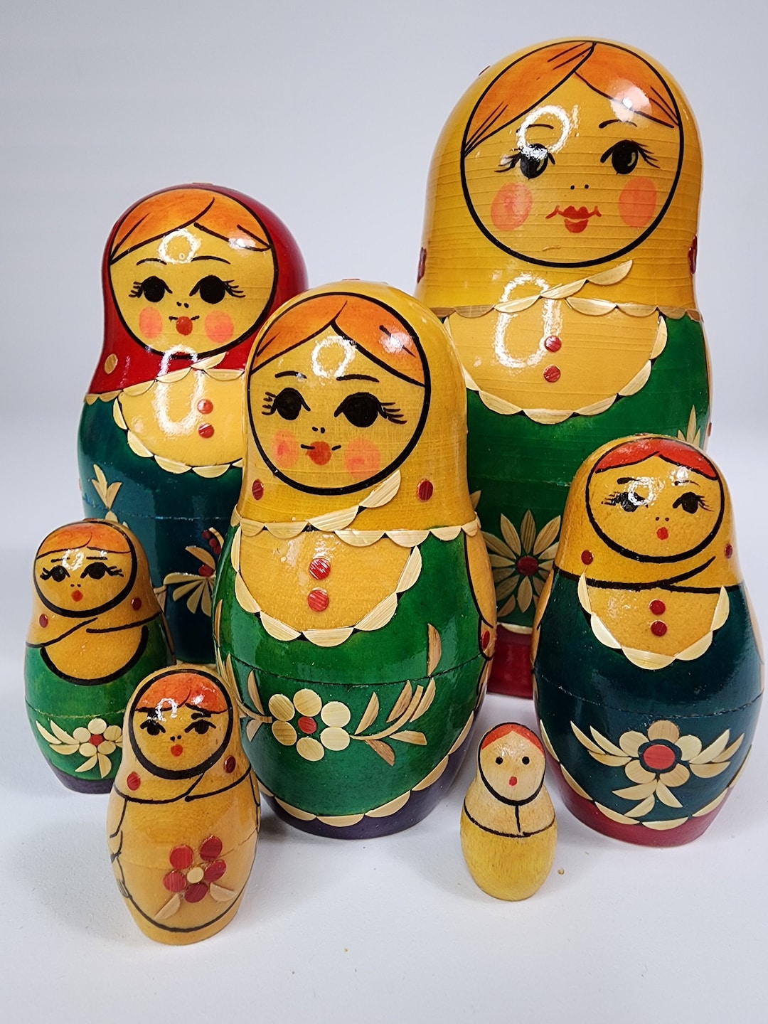 Lil' Sasha - 6" Russian Nesting Doll - 7pc. - Etsy