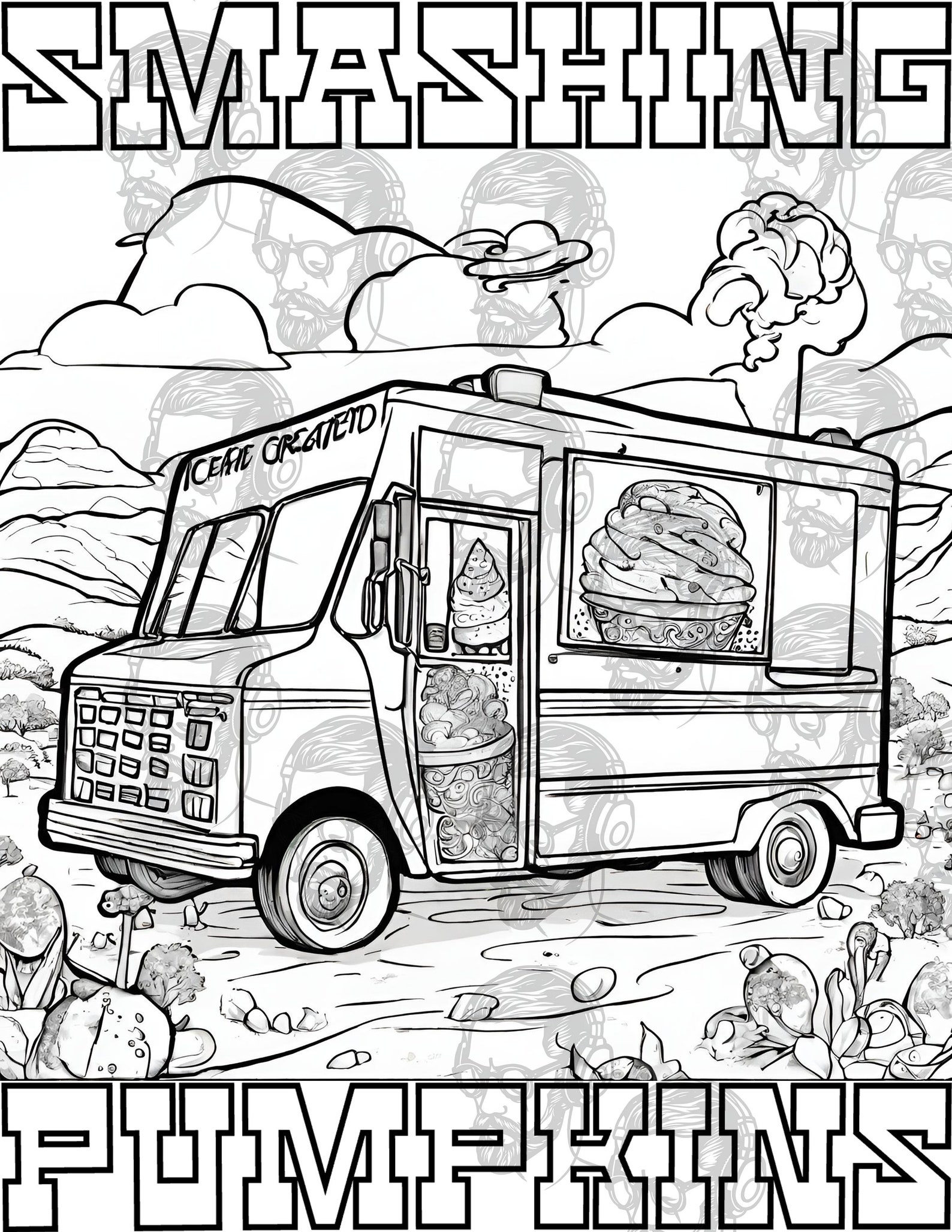 Smashing Pumpkins Today Adult Coloring Pages Digital - Etsy