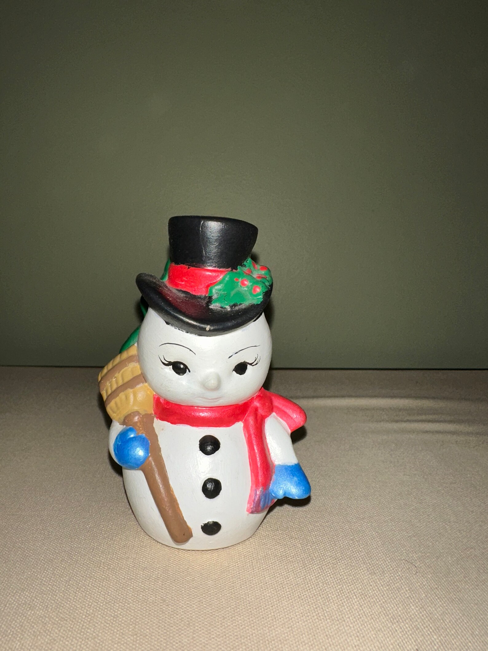 Vintage Lefton Ceramic Christmas Snowman Napkin Holder - Etsy