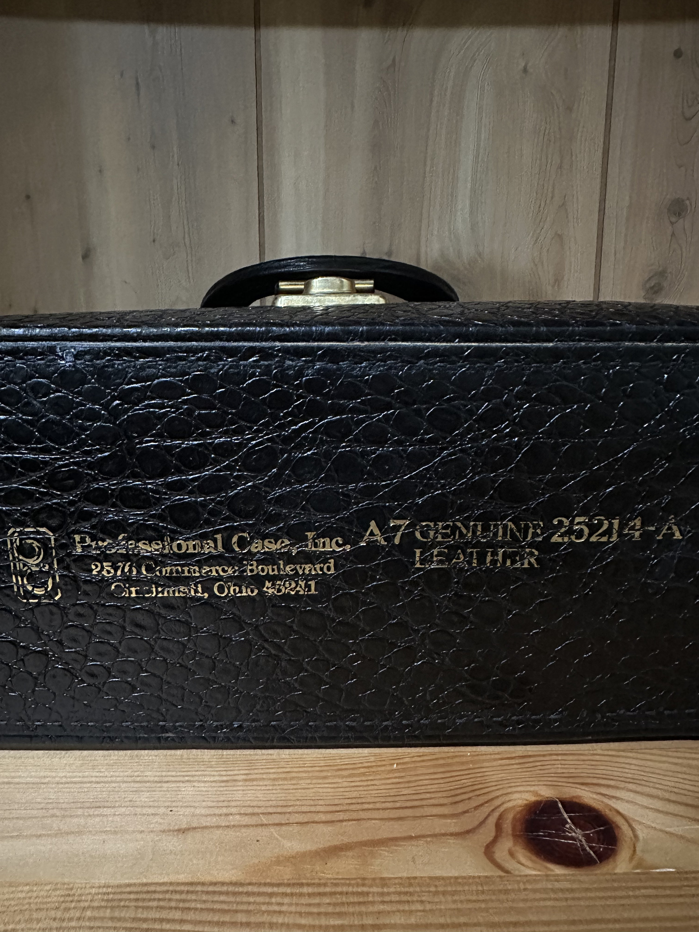 Cheney England Black Crocodile Print Genuine Leather Doctor - Etsy