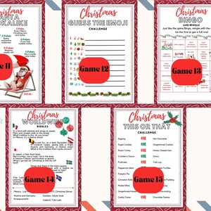 Printable Christmas Bundle, Christmas Party Games Printable, Office ...