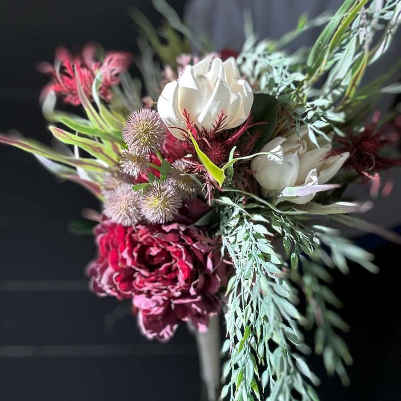 Raspberry Bridal Bouquet - Etsy