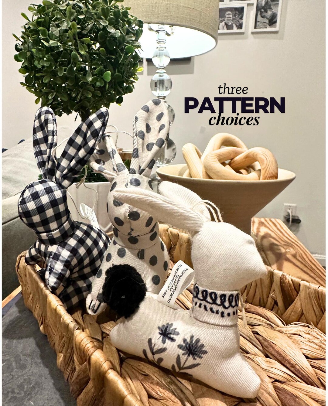 Bunny Rabbit Decor Kitchen Table Decor for Easter Bunny Child Bedroom ...