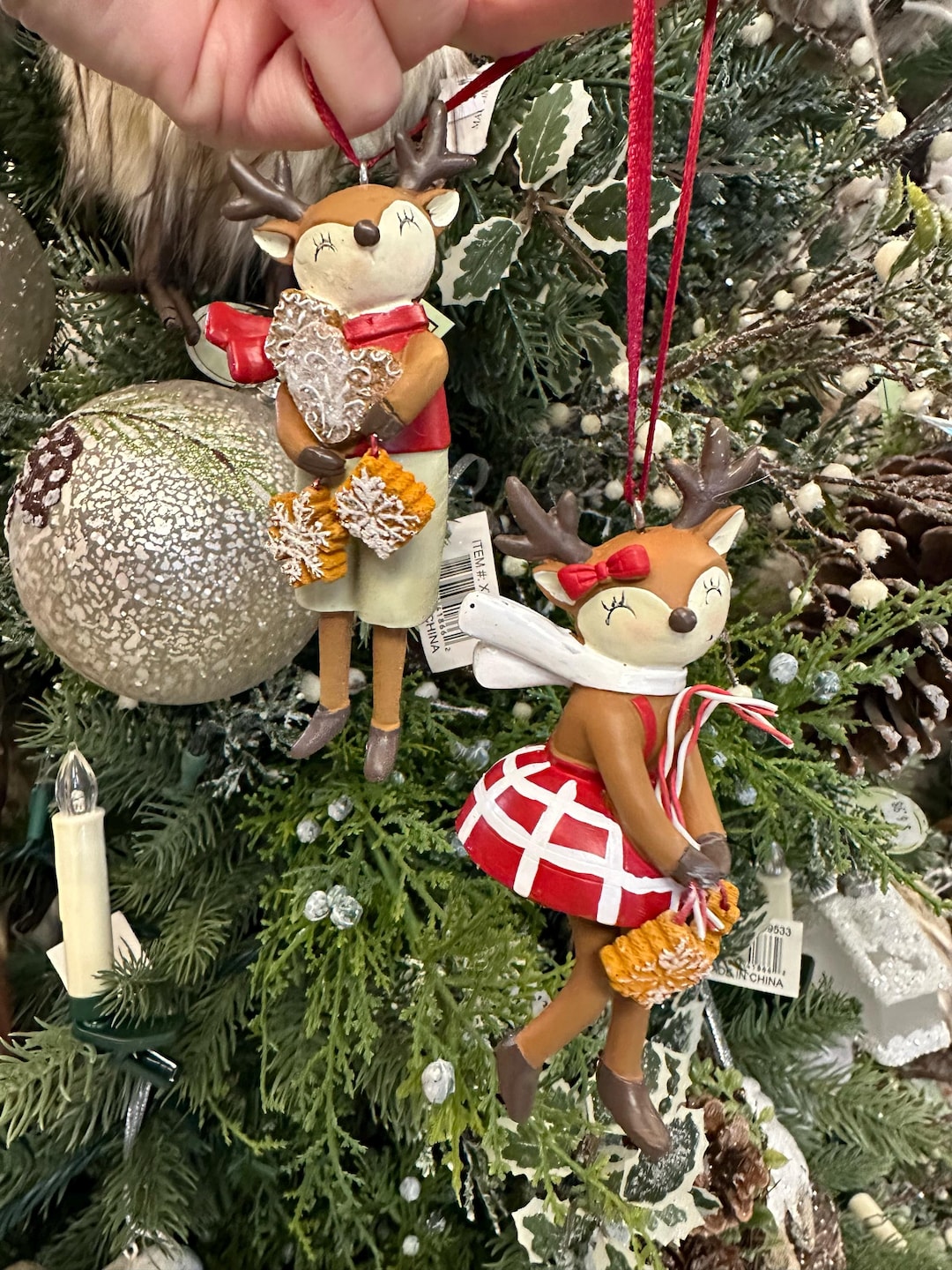 Gingerbread Reindeer Christmas Ornament Rustic Cabin Tree Decor Holiday ...