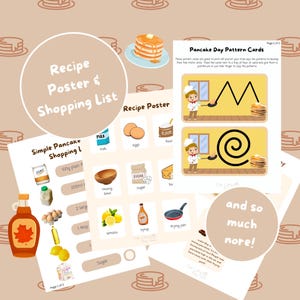 40 Pancake Day Kids Printable Activities Workbook, EYFS, 0-5 Years ...