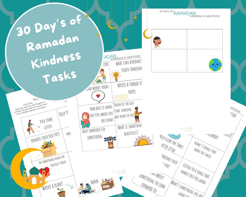 40 Ramadan & Eid Al-fitr Kids Printable Activities Workbook, EYFS, 0-5 ...