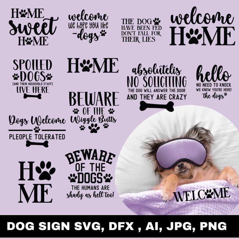 Dog Welcome Sign - Etsy