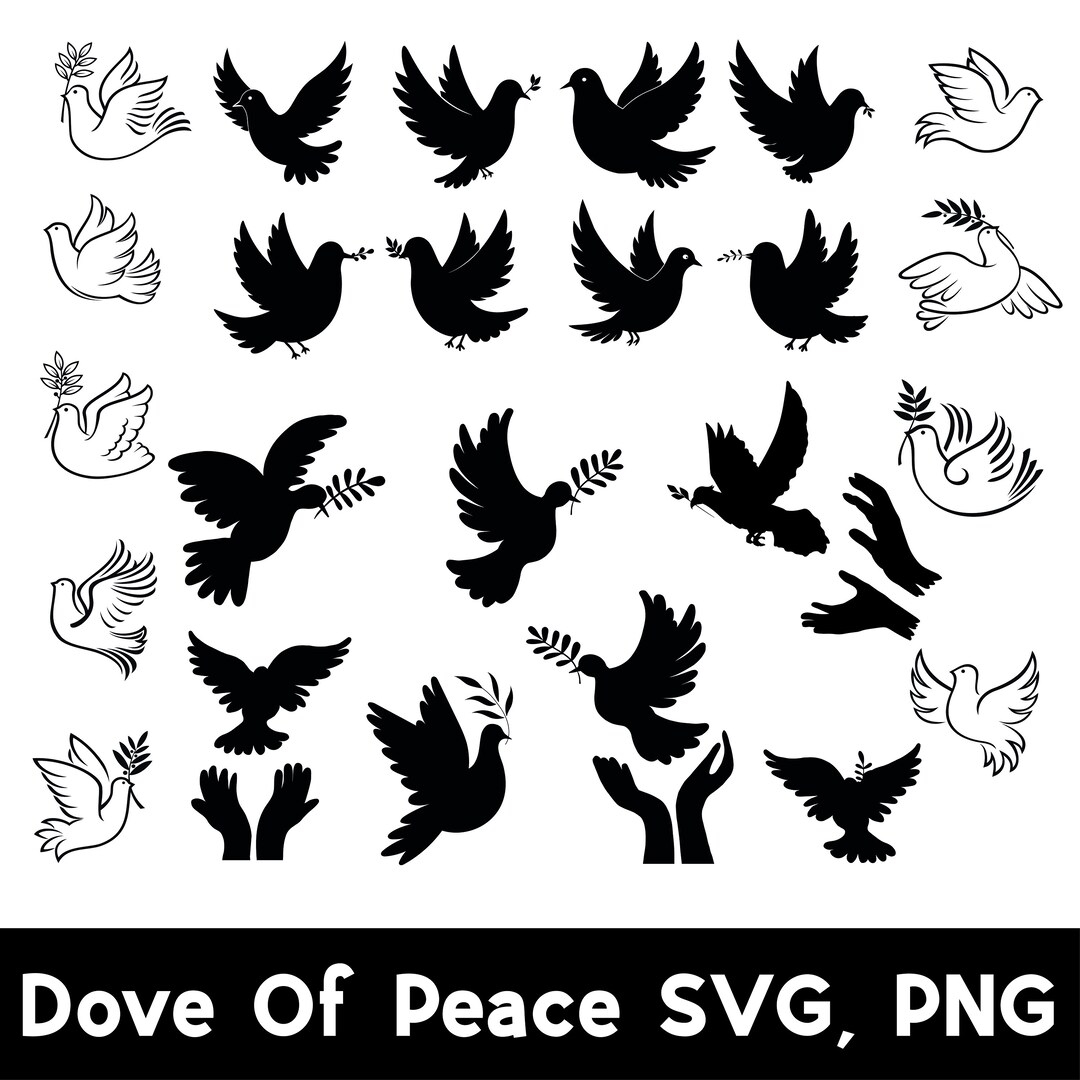 Doves SVG / Pigeon Svg / Peace Svg / Bird Svg / Dove Decorations ...