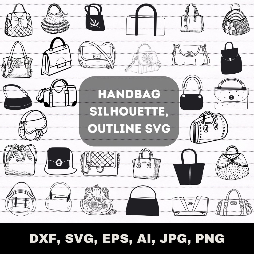 Handbags SVG Bundle, Handbags Bundle SVG, Purse SVG, Hand Purse Svg ...