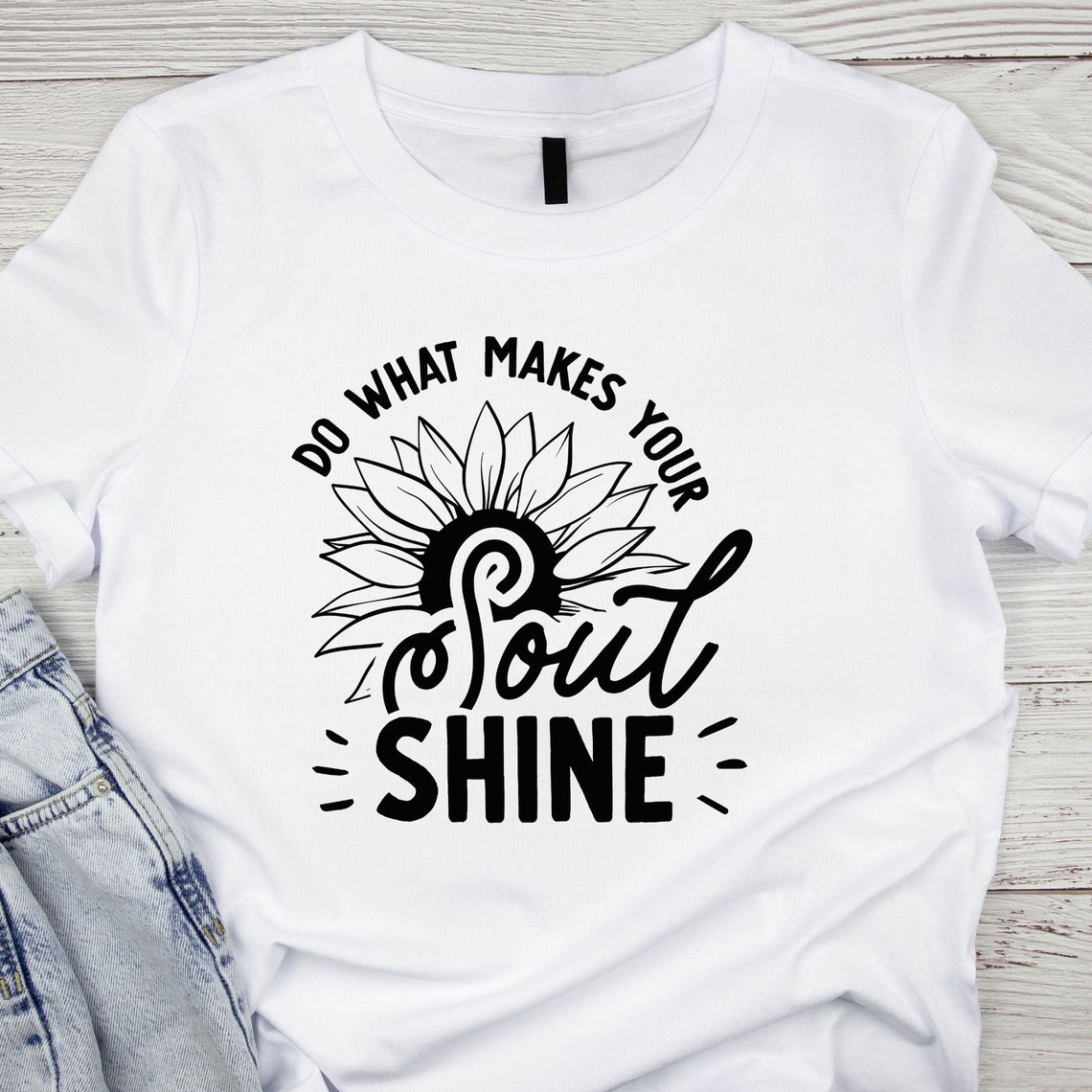 Sunflower and Bee SVG Bundle Floral Honey Bee Design for T-shirt ...