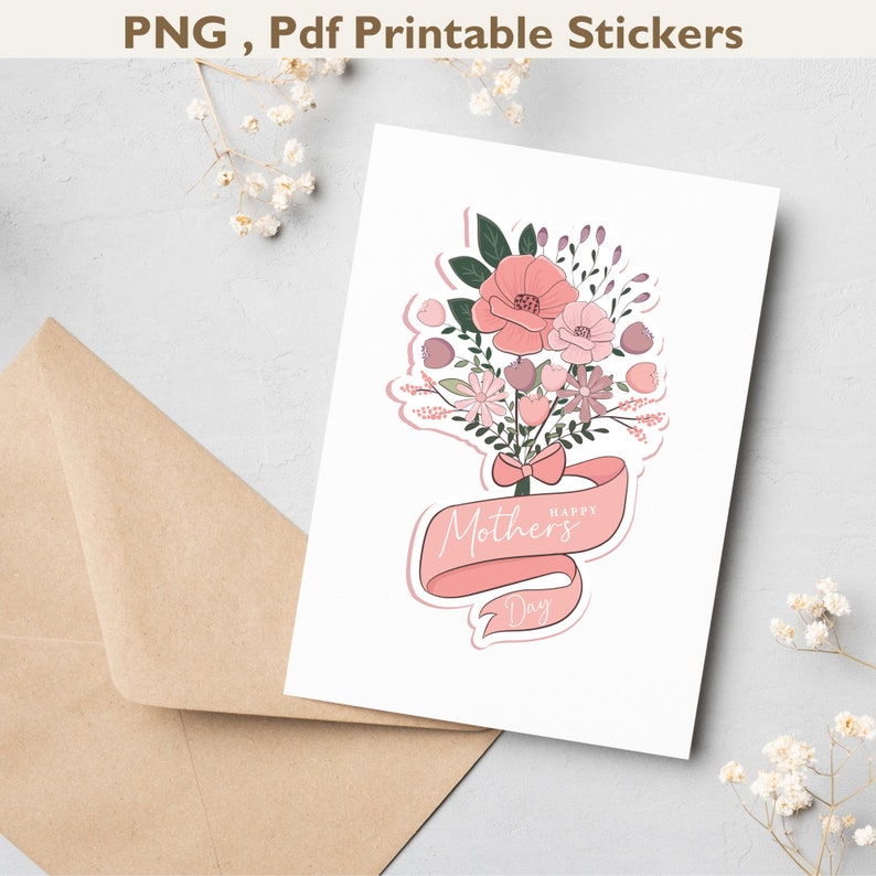 Mother's Day Stickers, Mom Digital Stickers Png, Mother's Day Gifts ...