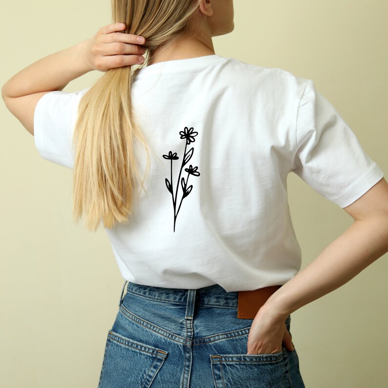 Botanical SVG Bundle, 100 Floral Line Art Svg Cut Files, Hand-drawn ...