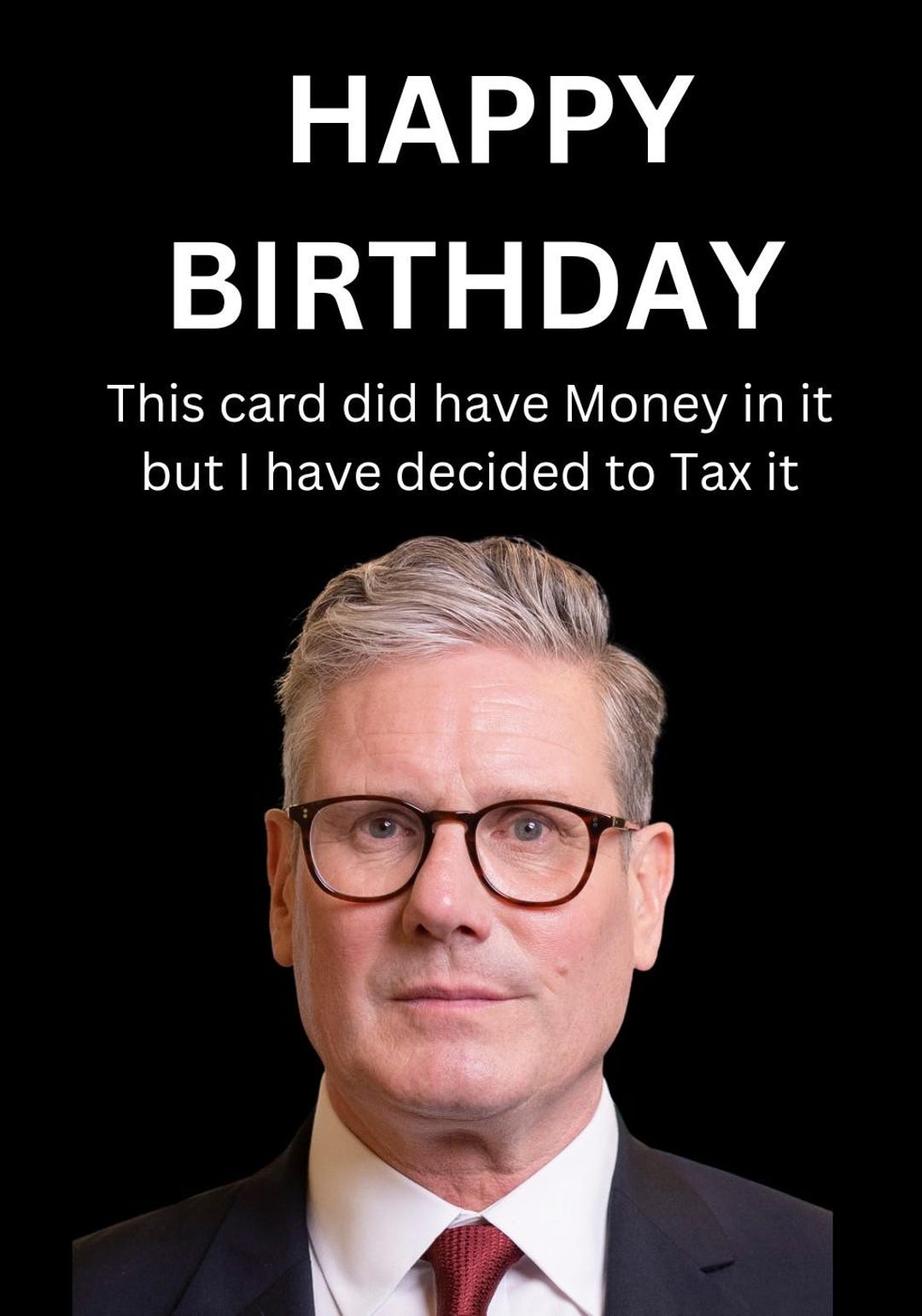 Keir Starmer Novelty Birthday Card - Etsy
