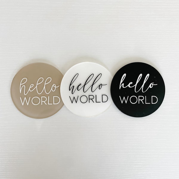 4 Acrylic Baby Monthly Milestone Signs - Etsy