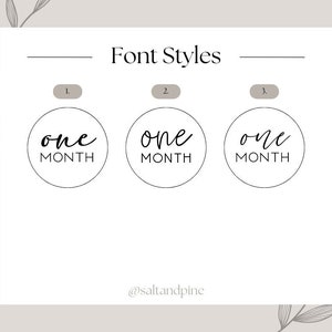 4" Acrylic Baby Monthly Milestone Signs - Etsy