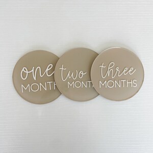 4" Acrylic Baby Monthly Milestone Signs - Etsy