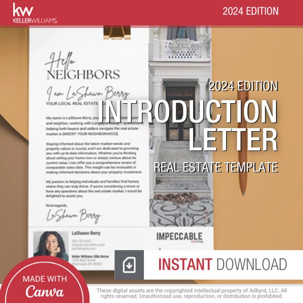 Keller Williams Real Estate Introduction Flier Hello Neighbor Letter ...