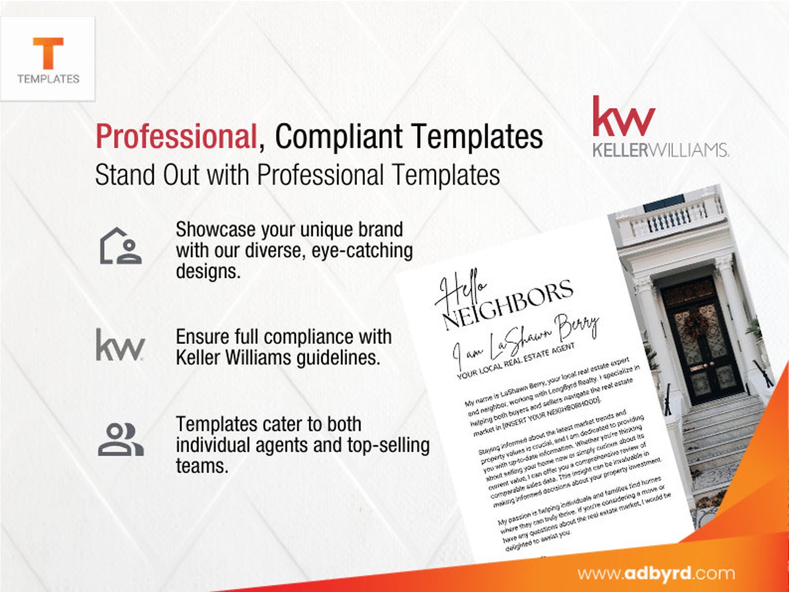 Keller Williams Real Estate Introduction Flier | Hello Neighbor Letter ...