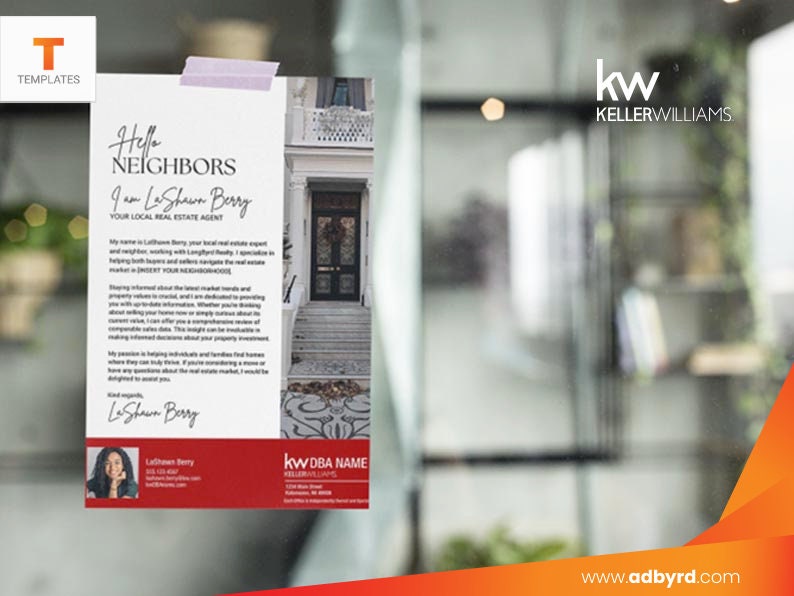 Keller Williams Real Estate Introduction Flier | Hello Neighbor Letter ...