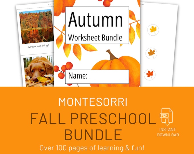 Forest Friends Preschool Learning Pack, Alphabet Activities, Montessori ...