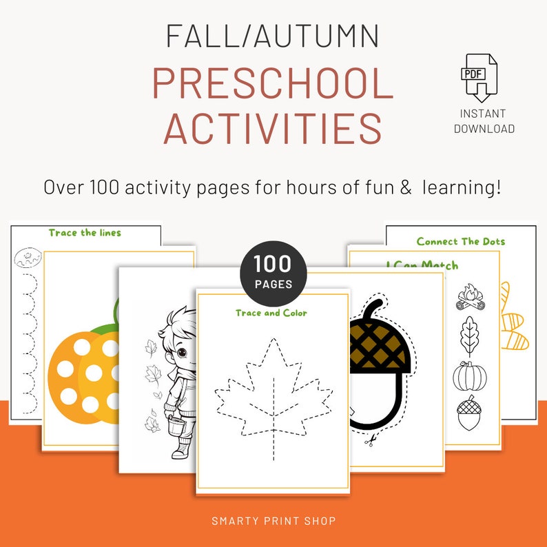Fall Preschool Unit | Preschool Worksheets Printable | Fall Preschool ...