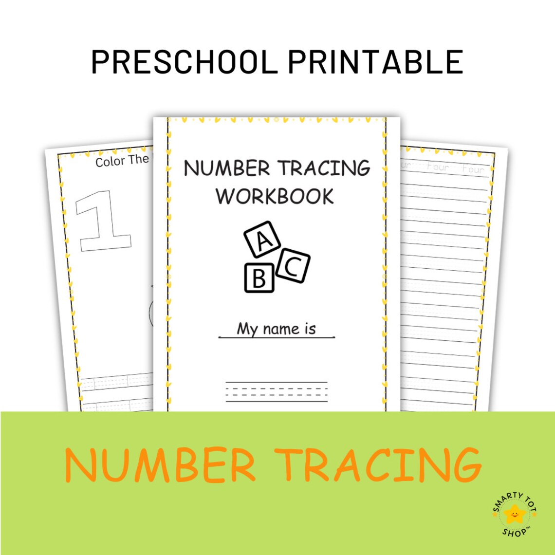 Number Tracing Worksheet | Preschool Curriculum | Preschool Worksheets ...