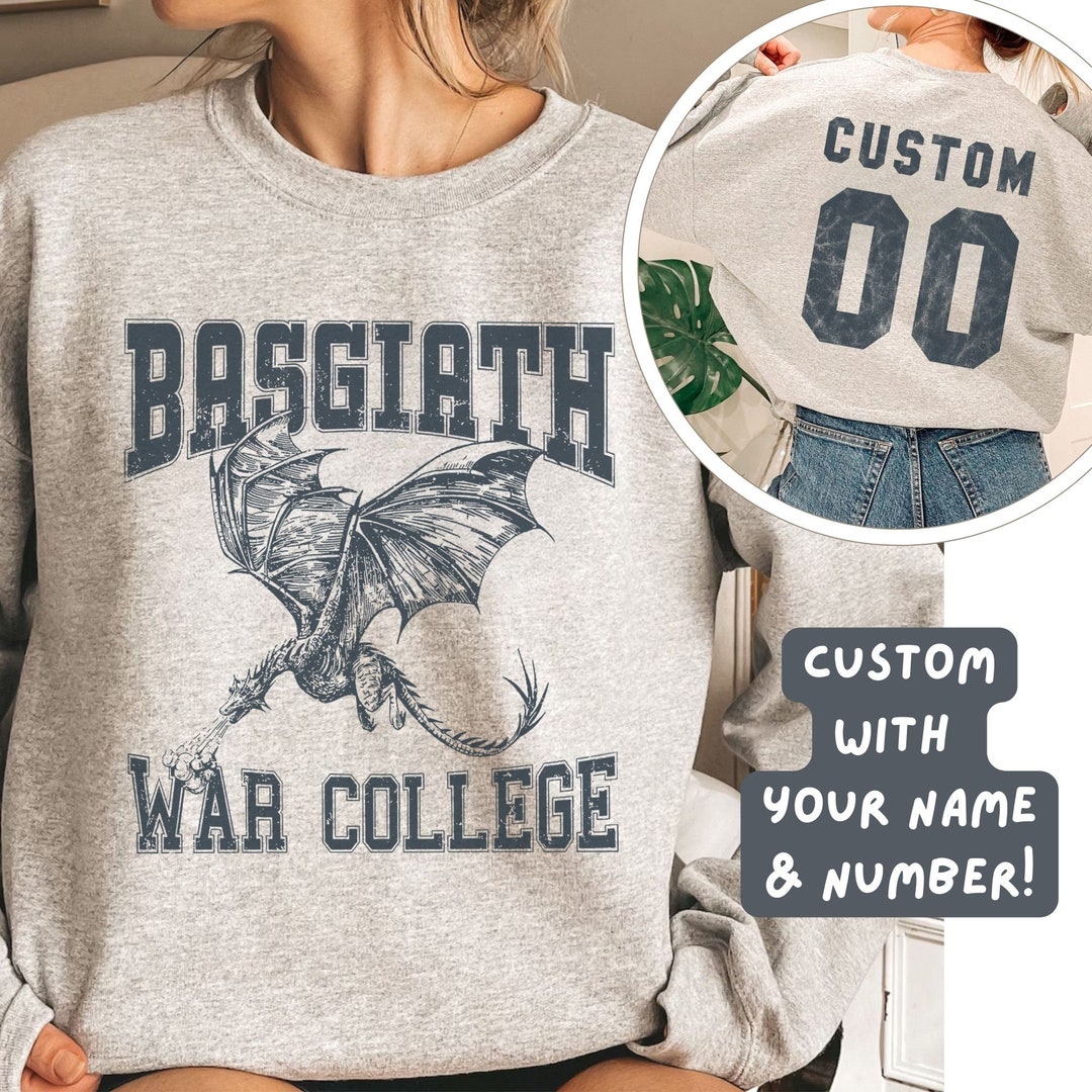 Personalized Fourth Wing Sweatshirt Basgiath War College - Etsy