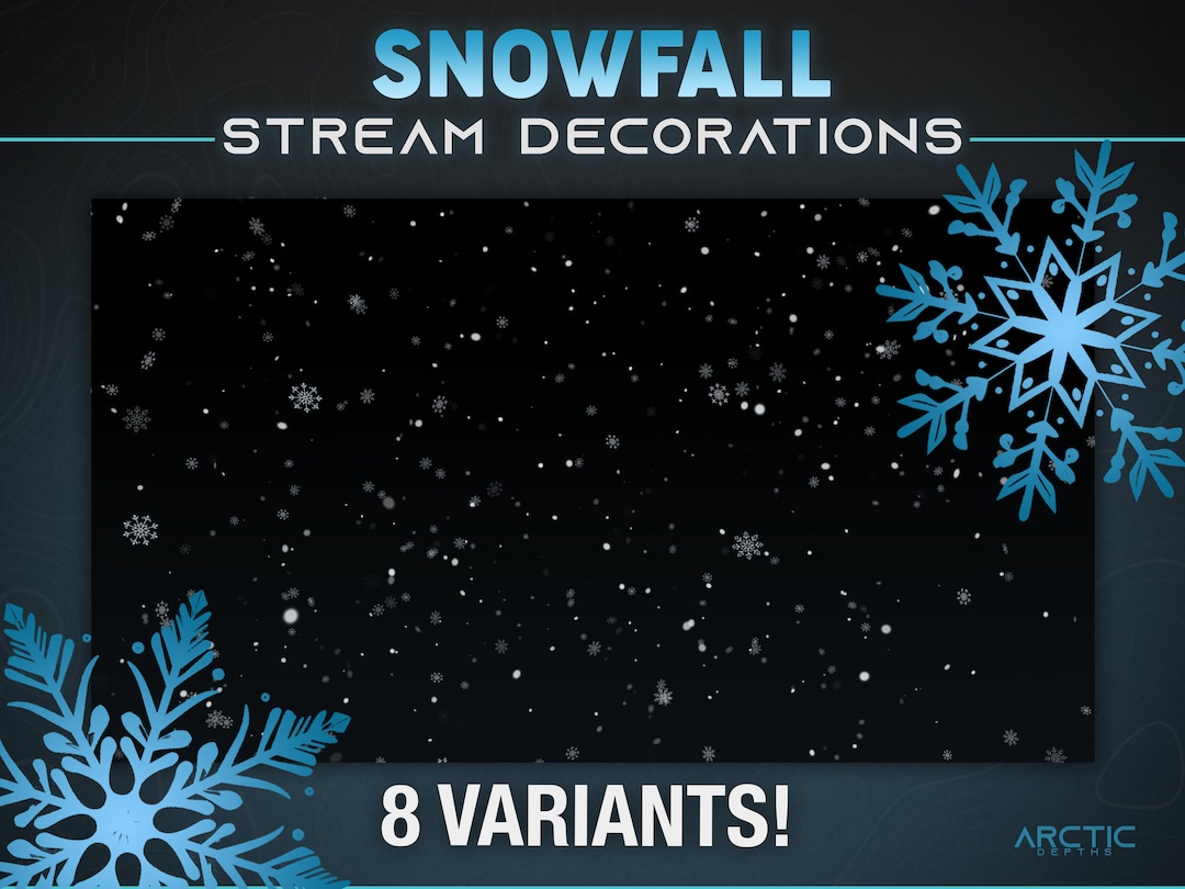 Snow Stream Decoration - Snow Falling - Winter Twitch Theme, Christmas ...