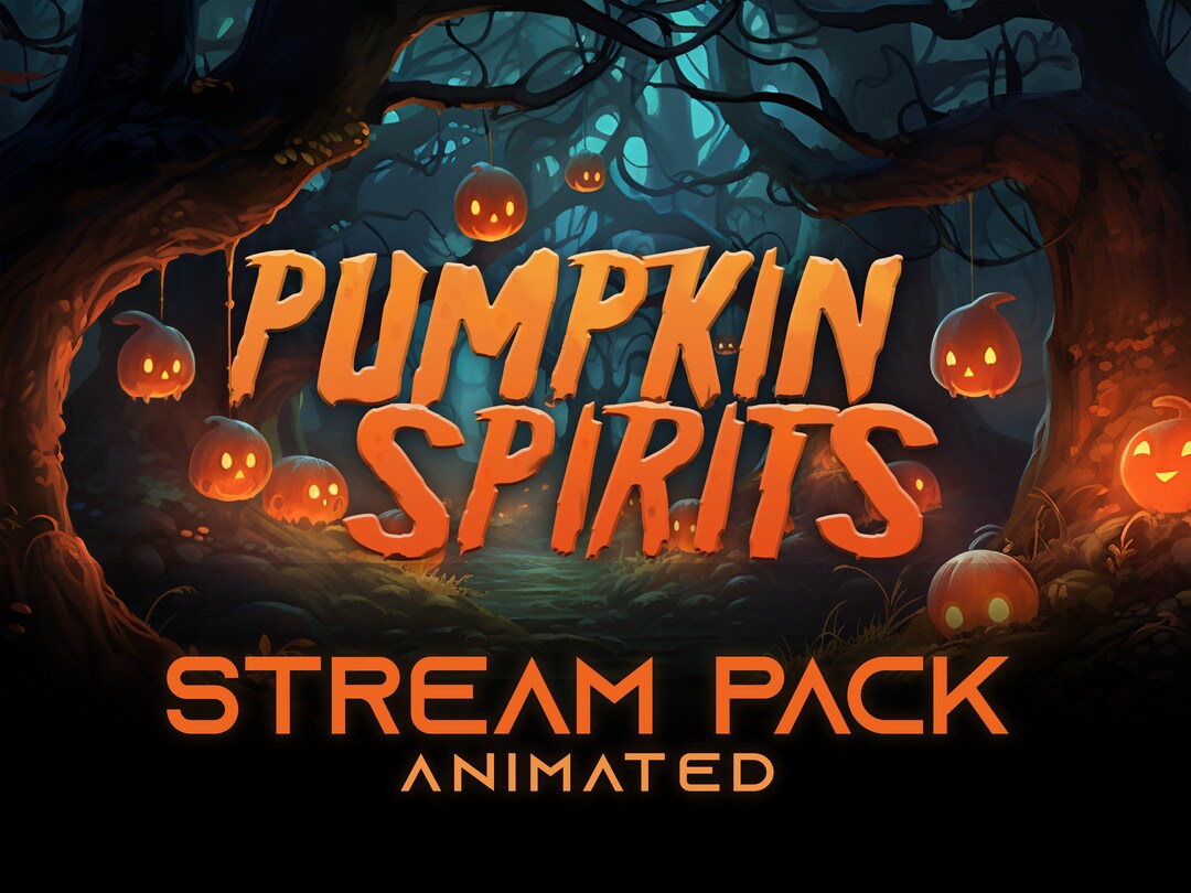 Fall Stream Package - Pumpkin Overlay -autumn Twitch Overlay, Halloween ...
