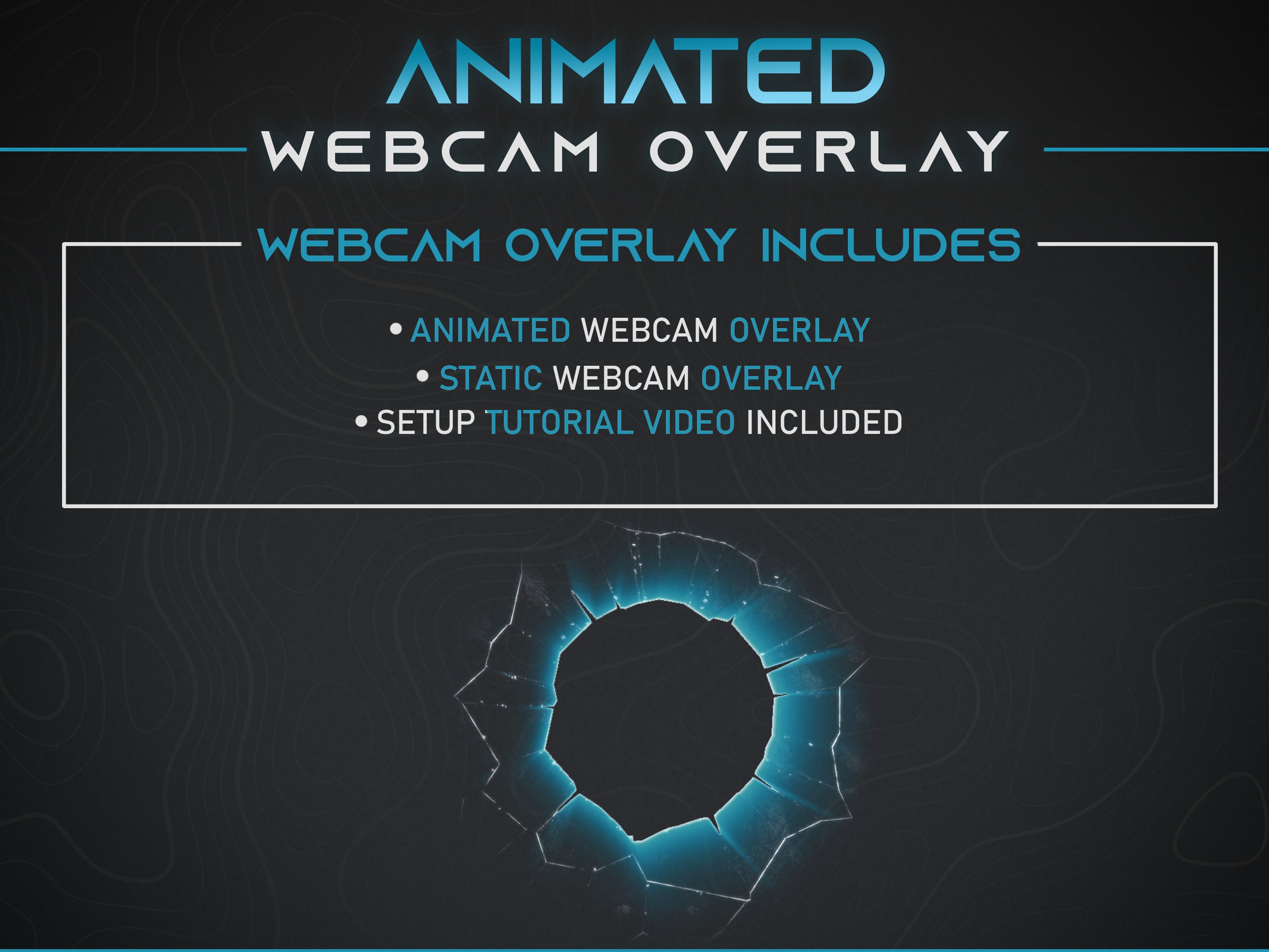 Winter Webcam Overlay - Ice - Glass Twitch Webcam, Snow Webcam - Etsy