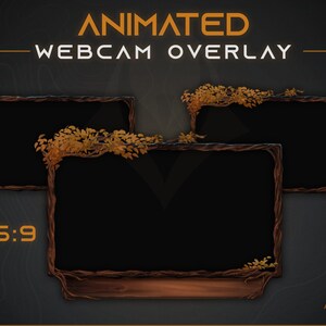 Fall Webcam Overlay - Animated - Autumn Twitch Overlay, Thanksgiving ...