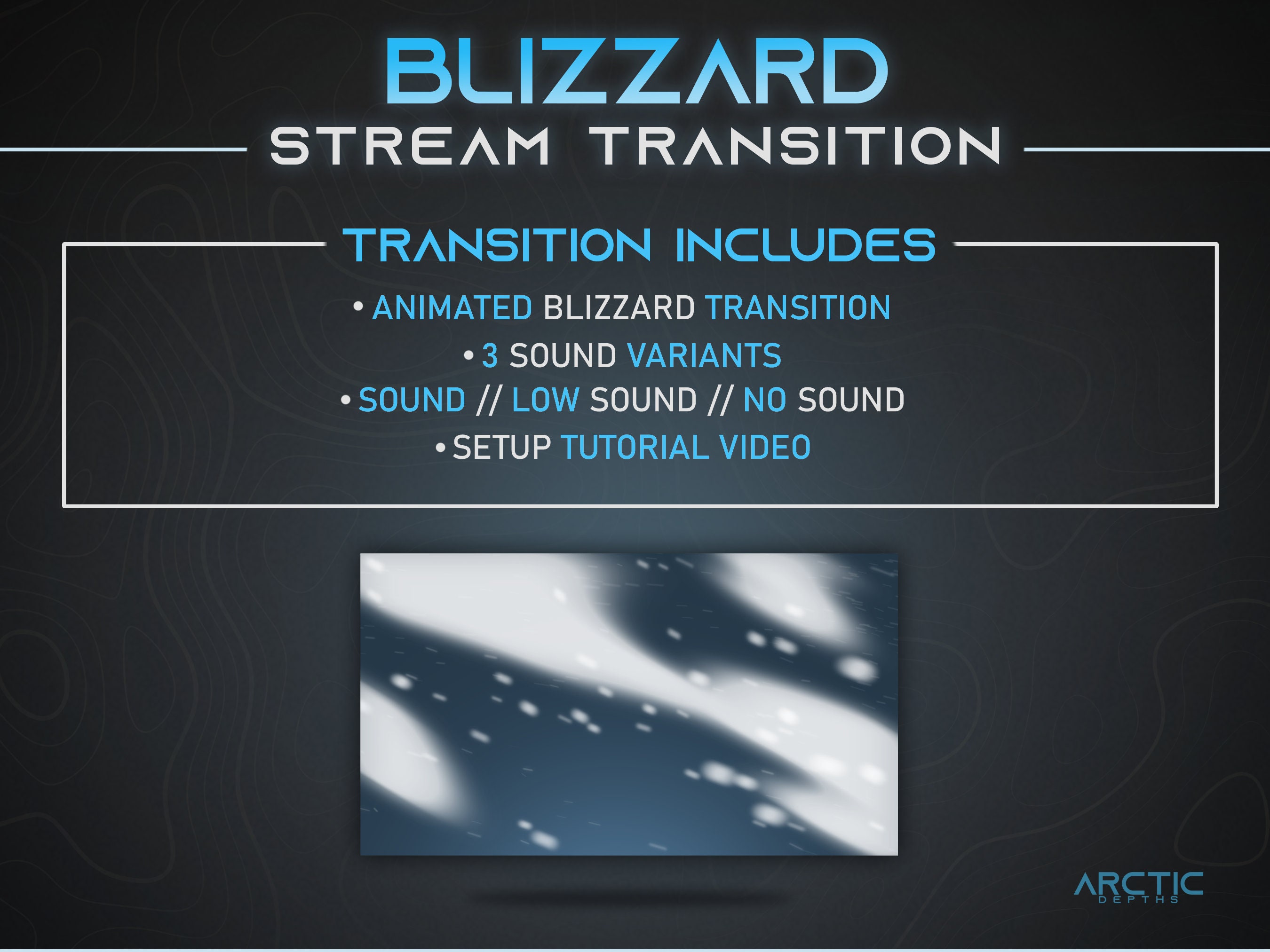 Winter Stream Transition - Blizzard - Snow Transition, Christmas ...